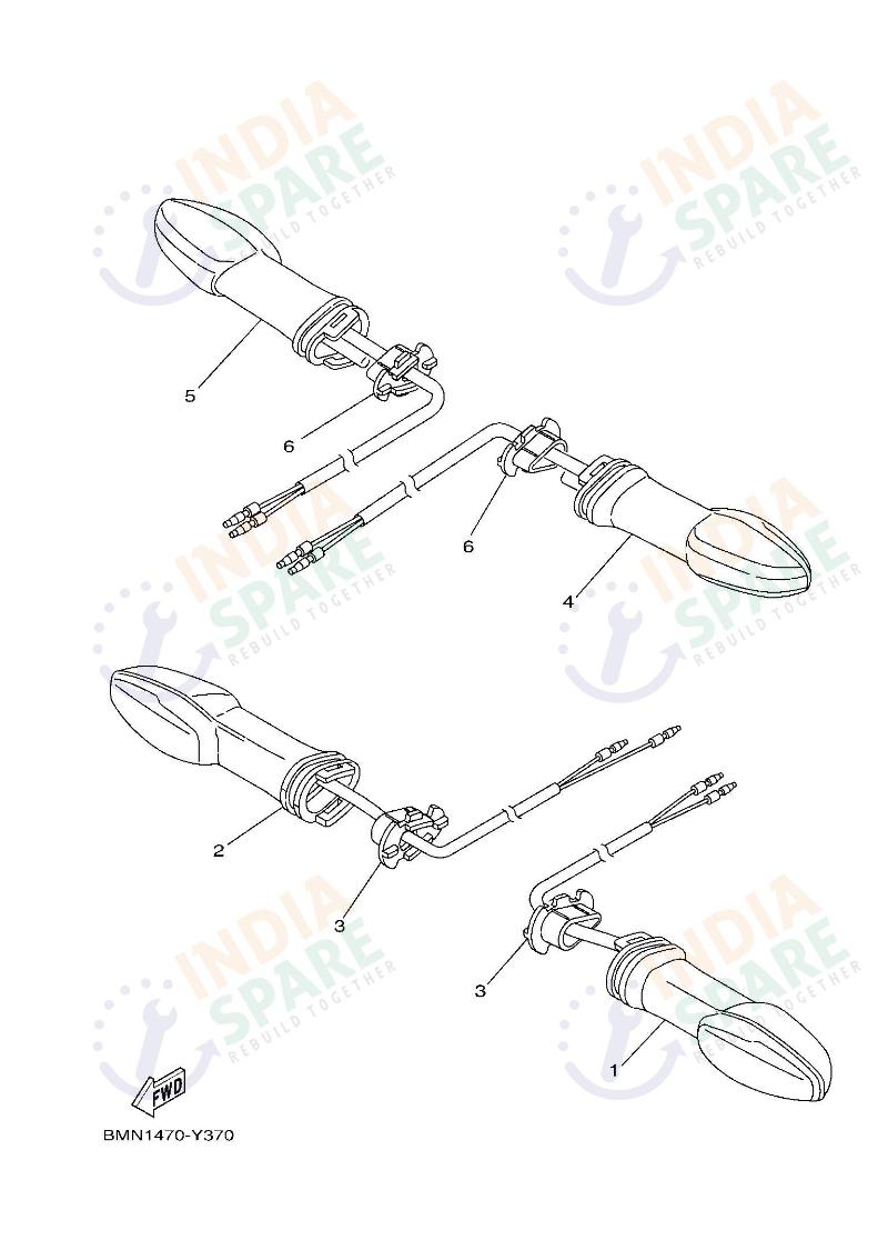 Yamaha R15 V4 DM43 Flasher Light | IndiaSpare